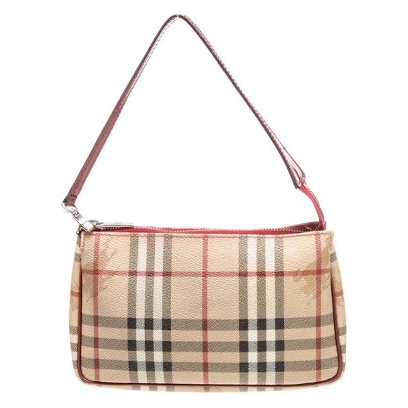 Burberry | Bags | Burberry Haymarket Check Top Handle Zip Closure Logo ...